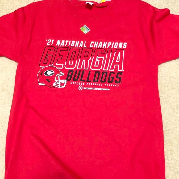 Shirts | New Bulldogs Championship Red Medium 221 Tshirt Shirt Uga ...